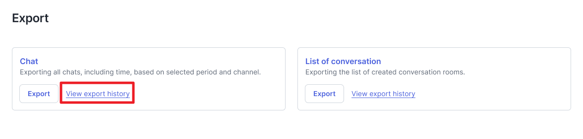 How to Export Chat History – Mekari Qontak