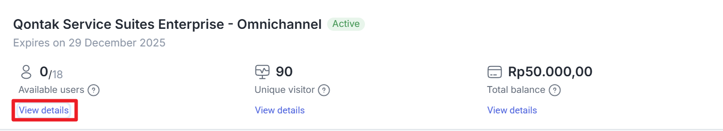 Bagaimana Cara Melihat Tampilan User Balance Details – Mekari Qontak
