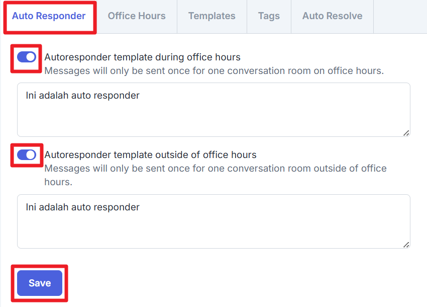 Auto Responder Overview – Mekari Qontak