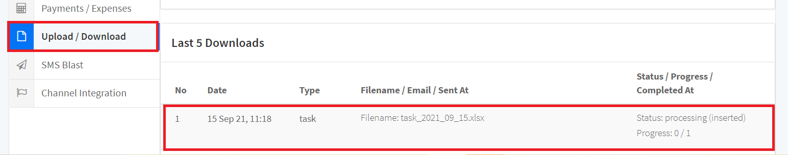Bagaimana Cara Mengunduh/Download Data Task – Mekari Qontak